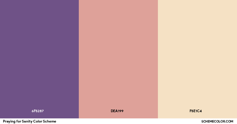 Praying for Sanity Color Scheme - Palettes - SchemeColor.com