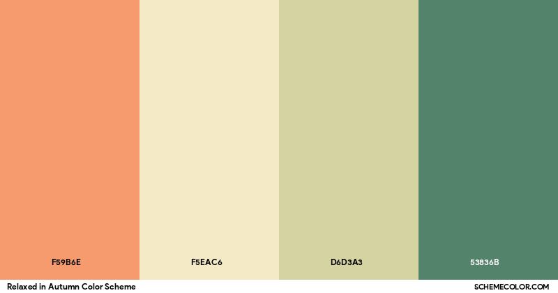 Relaxed in Autumn Color Scheme - Palettes - SchemeColor.com