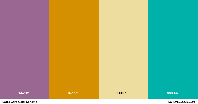 Retro Care Color Scheme - Palettes - SchemeColor.com