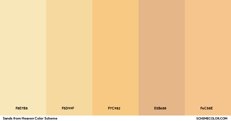 Sands from Heaven Color Scheme - Palettes - SchemeColor.com