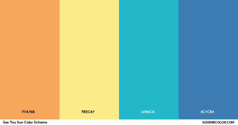 See You Sun Color Scheme - Palettes - SchemeColor.com