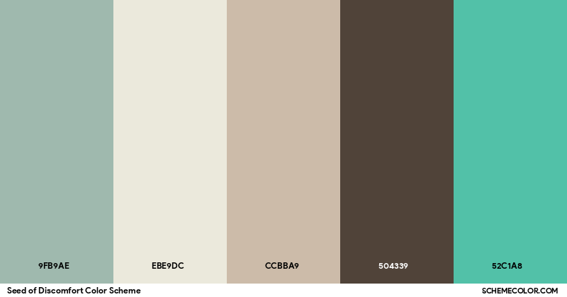 Seed of Discomfort Color Scheme - Palettes - SchemeColor.com