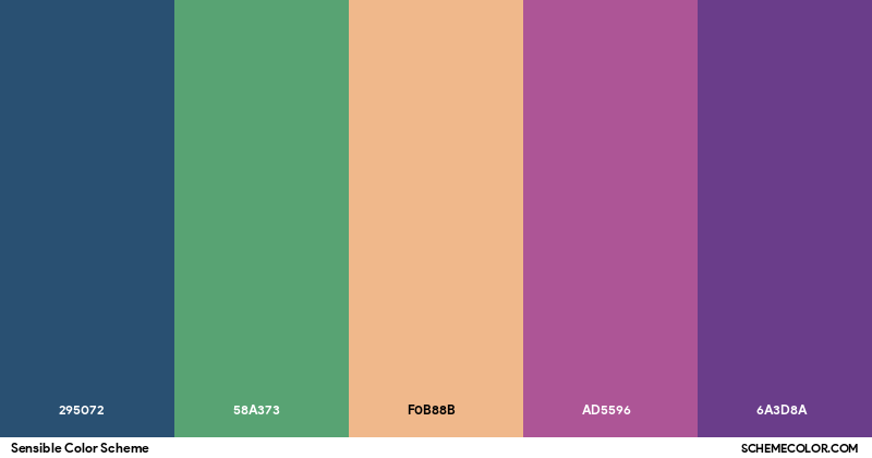 Sensible Color Scheme - Palettes - SchemeColor.com