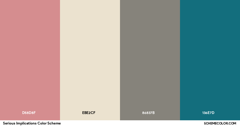 Serious Implications Color Scheme - Palettes - SchemeColor.com