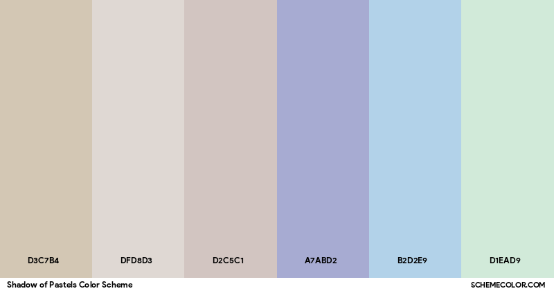 Shadow of Pastels Color Scheme - Palettes - SchemeColor.com