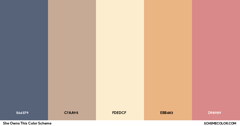 She Owns This Color Scheme - Palettes - SchemeColor.com