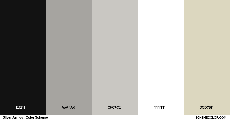 Silver Armour Color Scheme - Palettes - SchemeColor.com