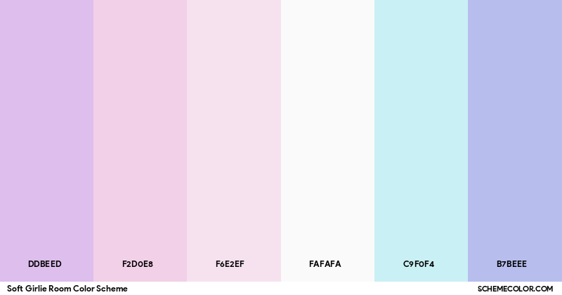 Soft Girlie Room Color Scheme - Palettes - SchemeColor.com