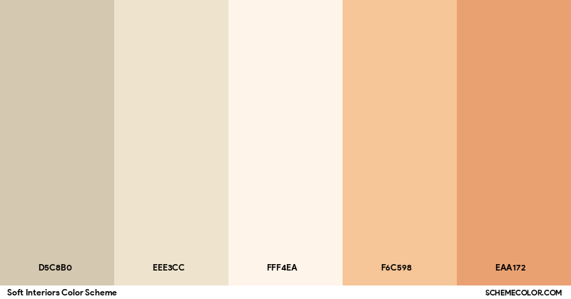 Soft Interiors Color Scheme - Palettes - SchemeColor.com