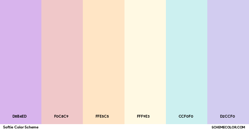 Softie Color Scheme - Palettes - SchemeColor.com