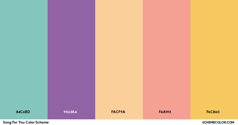 Song For You Color Scheme - Palettes - SchemeColor.com