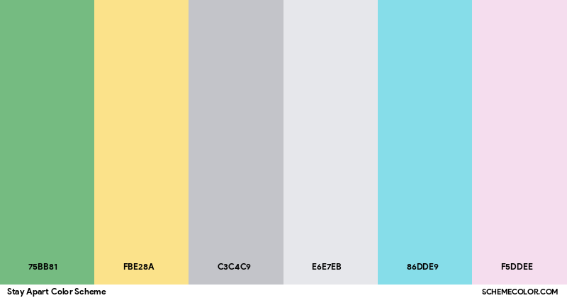 Stay Apart Color Scheme - Palettes - SchemeColor.com
