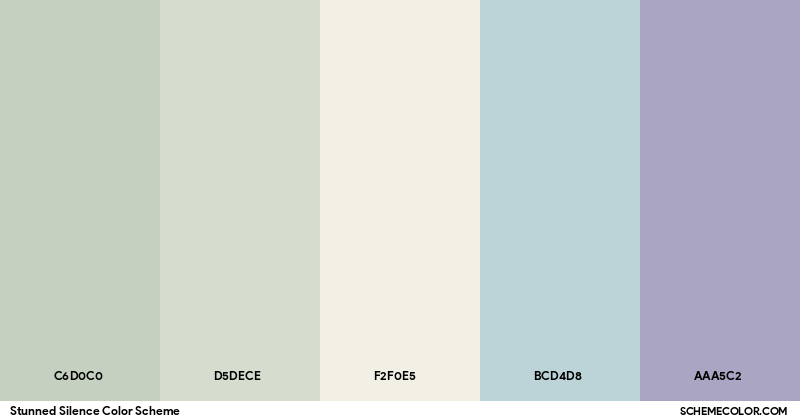 Stunned Silence Color Scheme - Palettes - SchemeColor.com