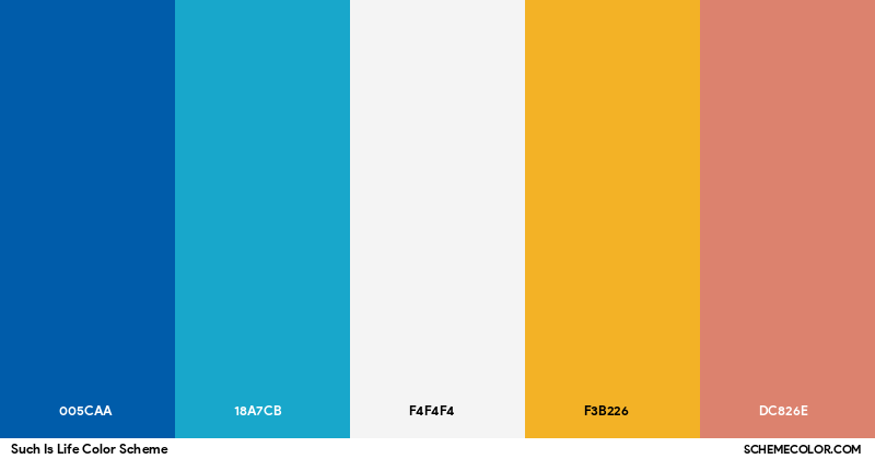 Such Is Life Color Scheme - Palettes - SchemeColor.com