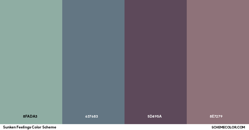 Sunken Feelings Color Scheme - Palettes - SchemeColor.com