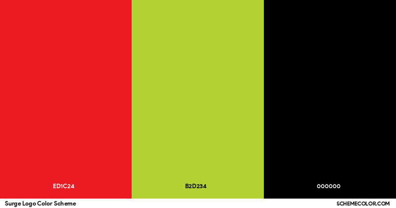 Surge Logo Color Scheme - Palettes - SchemeColor.com