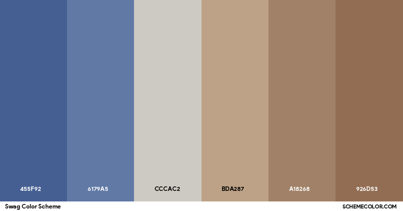 Swag Color Scheme - Palettes - SchemeColor.com