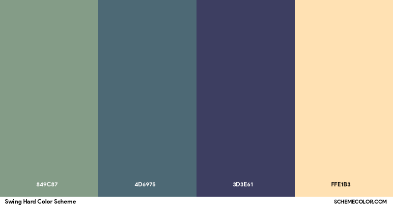 Swing Hard Color Scheme - Palettes - SchemeColor.com