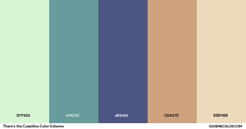 There's the Coastline Color Scheme - Palettes - SchemeColor.com
