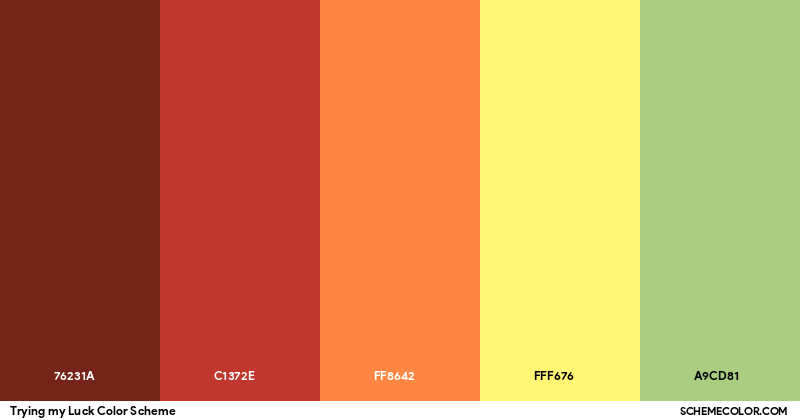 Trying my Luck Color Scheme - Palettes - SchemeColor.com