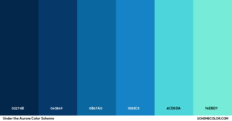 Under The Aurora Color Scheme » Image » SchemeColor.com