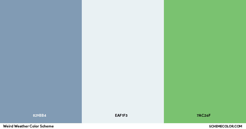 Weird Weather Color Scheme - Palettes - SchemeColor.com