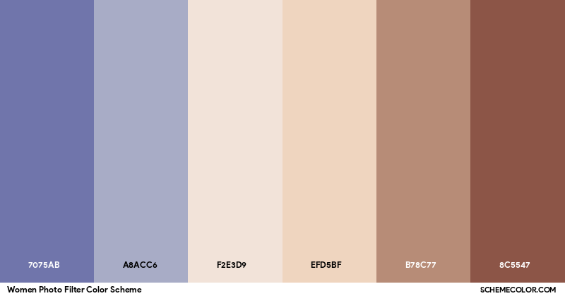 Women Photo Filter Color Scheme » Image » SchemeColor.com