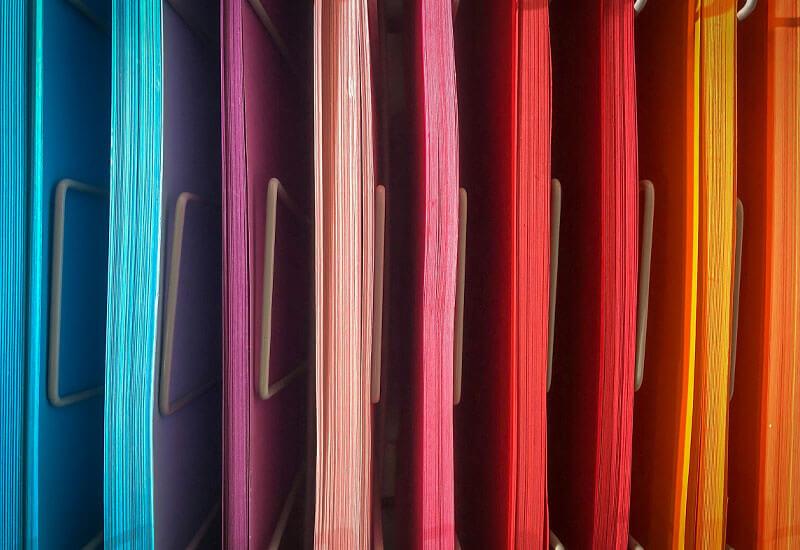 A pile of Assorted colored Papers Color Scheme - Image Color Palettes ...