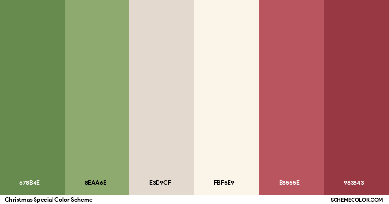 25+ Best Christmas Color Schemes for 2025 - Blog - SchemeColor.com